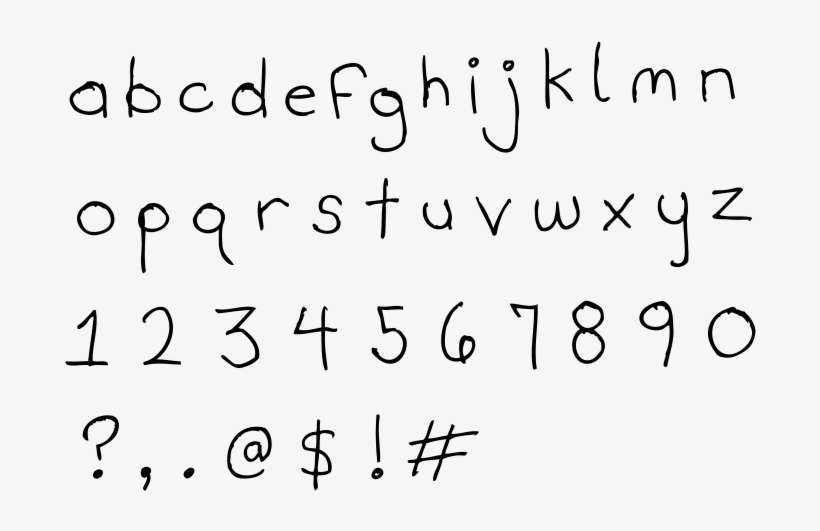 Handwritten 2 Free Rough Hand Letters - Letter PNG Image | Transparent ...