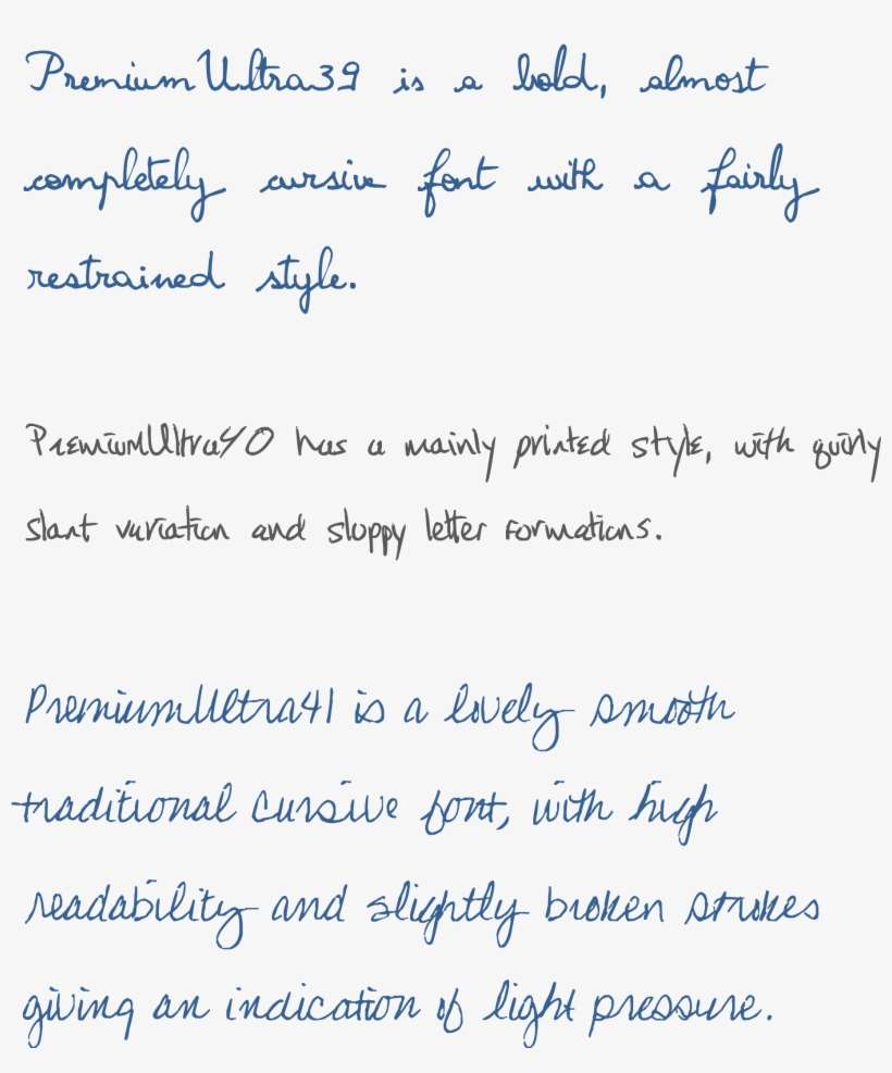 Three More Example Premium 'ultra' Fonts Added Plus - Handwriting PNG ...