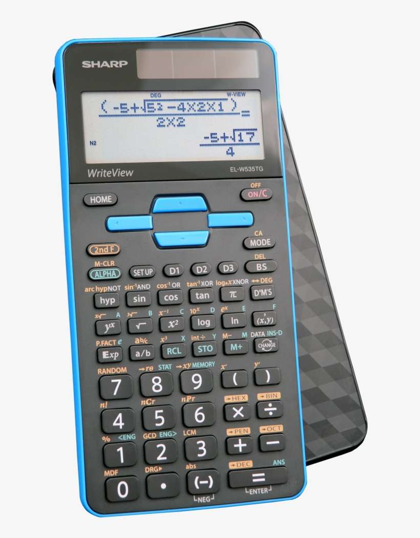 Scientific Calculator Transparent Image - Sharp El W516xbsl PNG Image ...