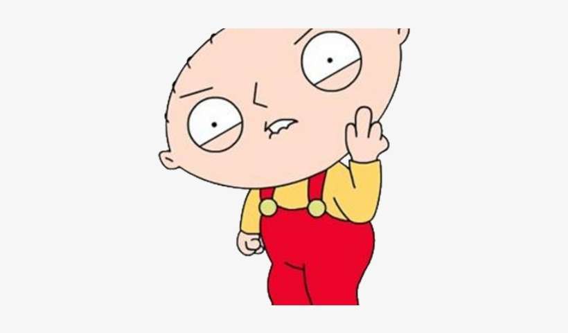 Download Stewie Griffin - Family Guy Stewie Middle Finger | Transparent ...