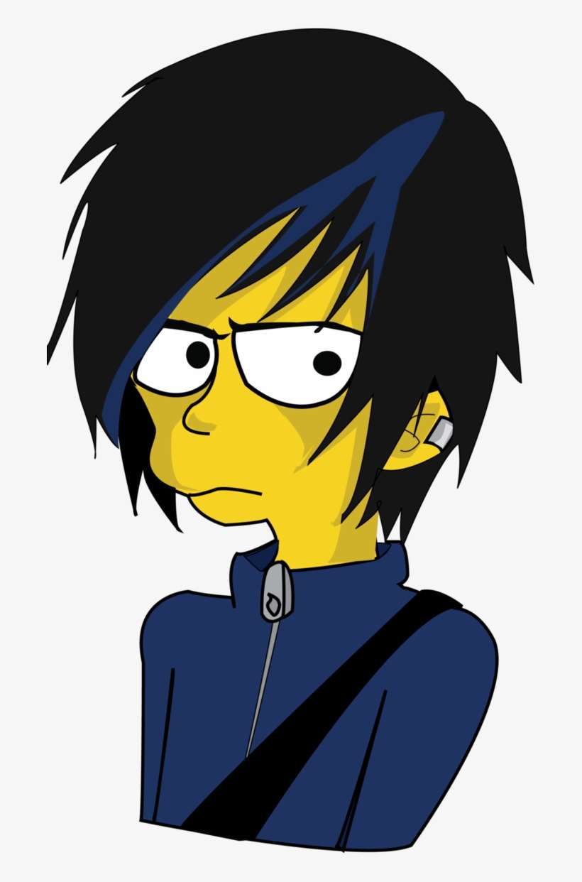 Simpsons Transparent Emo - Simpson Emo PNG Image | Transparent PNG Free ...