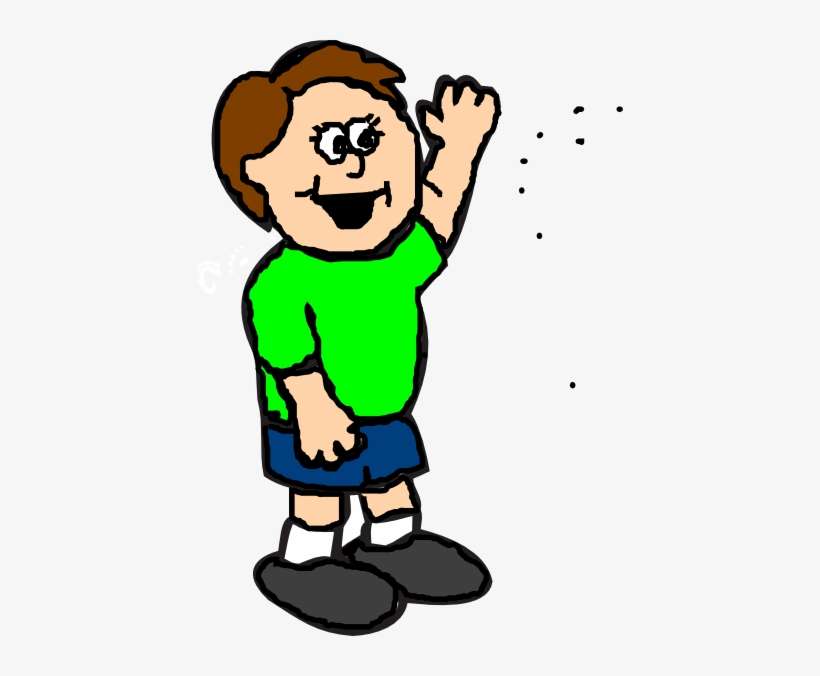 Happy Kid Clip Art At Clker - Boy Saying Hi Clipart PNG Image ...