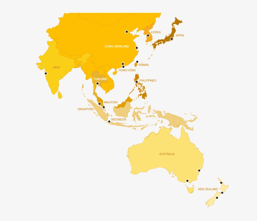 Latin America - Hong Kong In Apac Map PNG Image | Transparent PNG Free ...