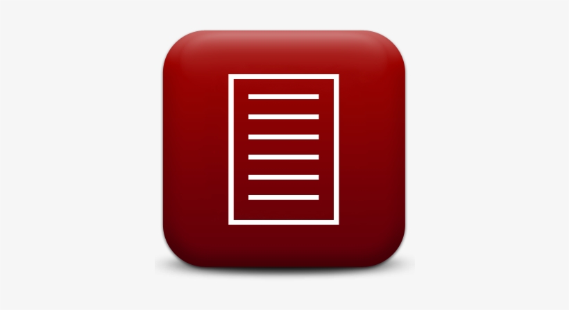 Red Square Document - Document Icon Png Red PNG Image | Transparent PNG ...