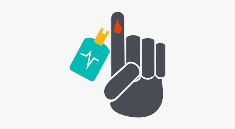 Diabetes Finger Prick Illustration - Diabetes Illustration Png PNG ...