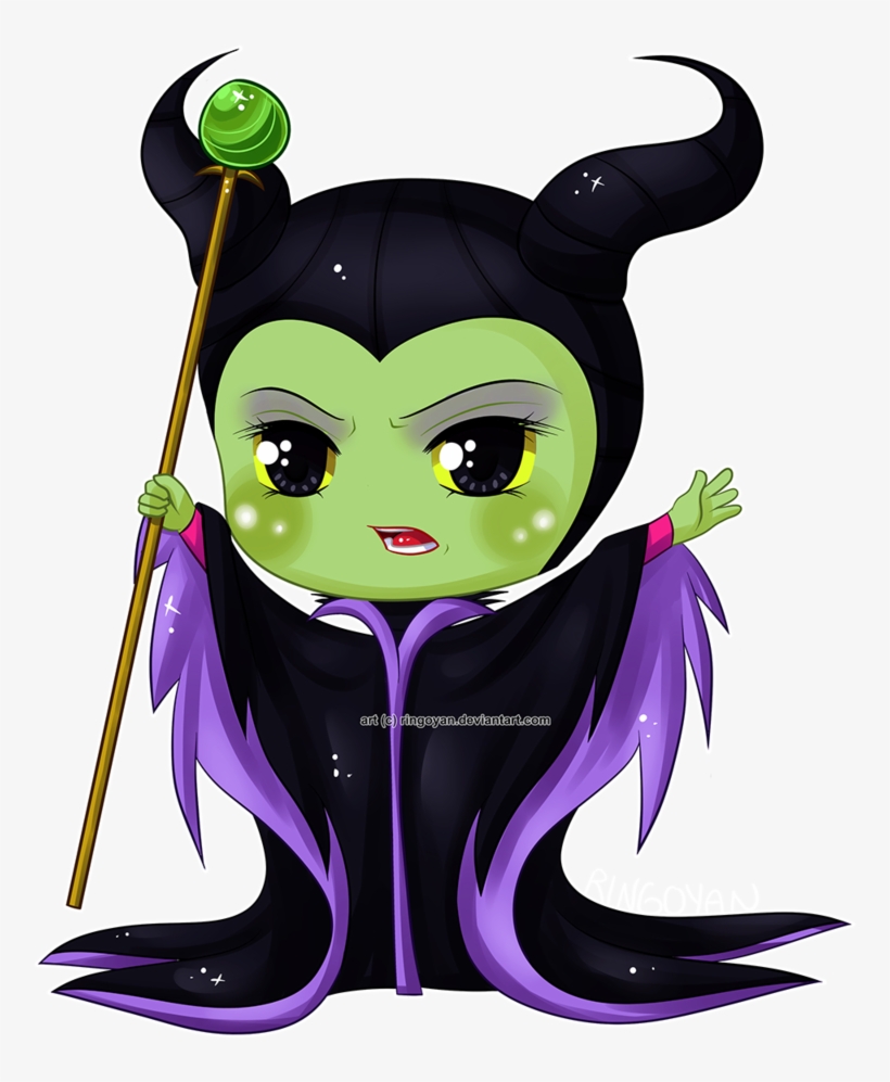 Crow Png Library - Maleficent Chibi PNG Image | Transparent PNG Free ...