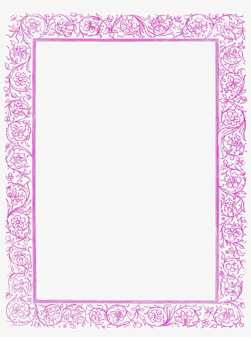 Download Girly Border Png Free Download - Victorian Border ...
