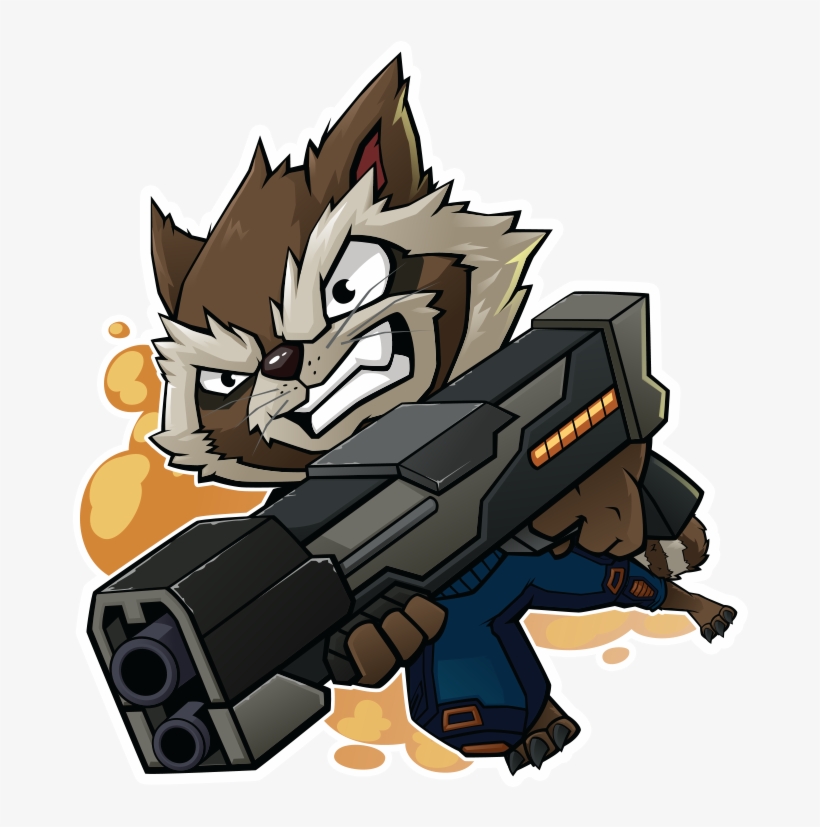 Vector Royalty Free Download Fa Gog Raccoon By Xar - Стикеры Стражи ...