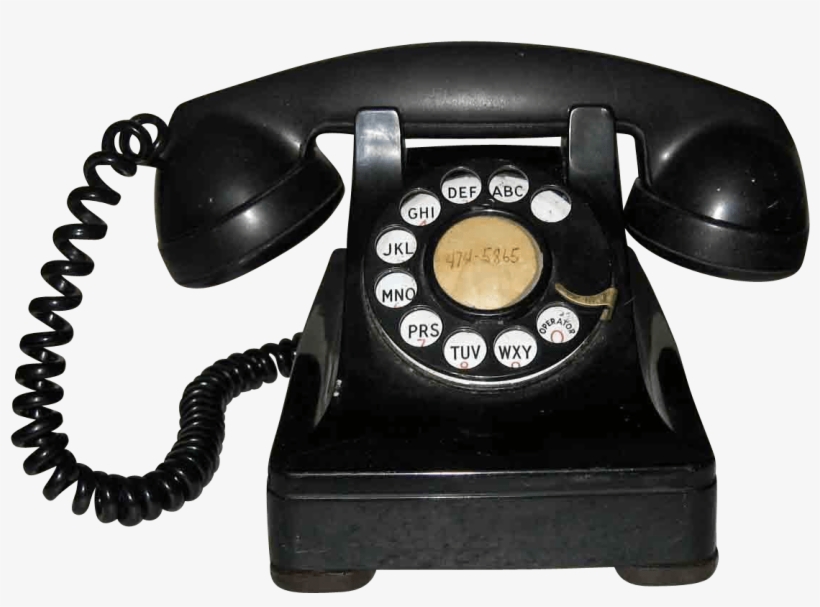 Old Bakelite Phone - Rotary Dial Phone Transparent PNG Image ...