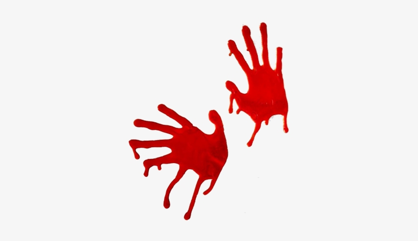 Bloody Zombie Hand Prints For Halloween - Halloween Hands PNG Image ...