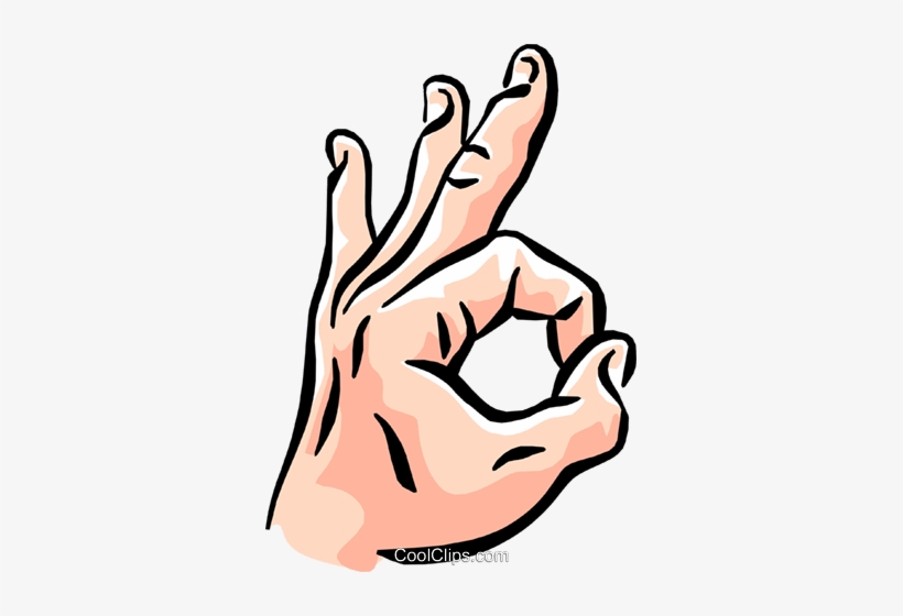 Hand/ok Sign Royalty Free Vector Clip Art Illustration - Ok Sign Clip ...