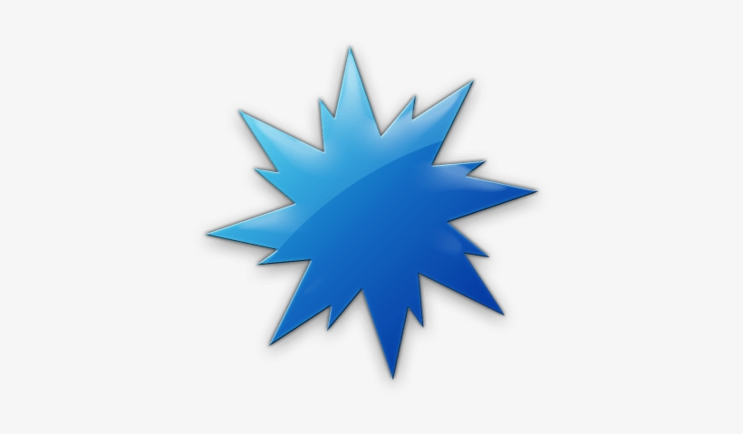 Starburst - Blue Starburst Vector Icon PNG Image | Transparent PNG Free ...