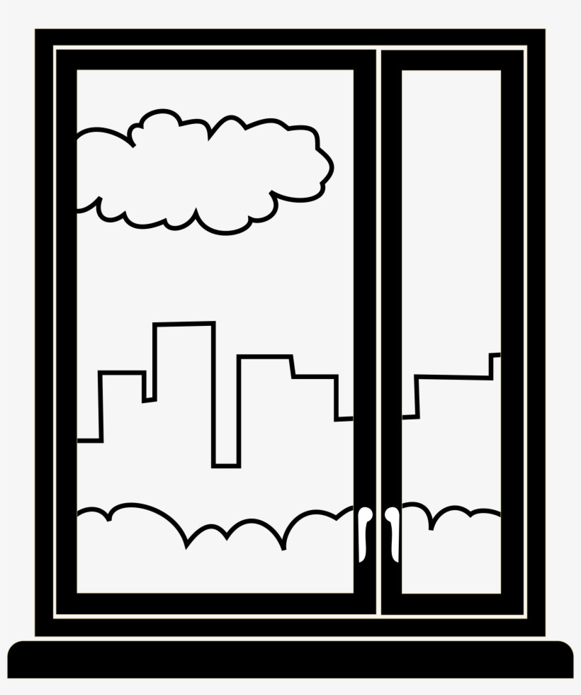 Download Simple Window Png Download - Jendela Hitam Putih | Transparent ...
