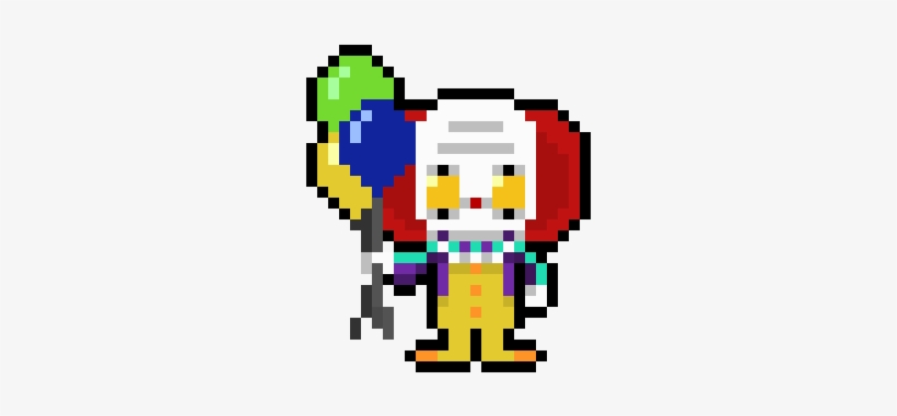 Download Pennywise 8bit - Penny Wise Pixel Art | Transparent PNG ...