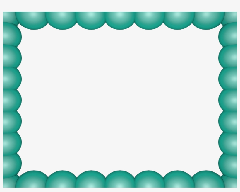 Download Aqua Bubbly Pearls Rectangular Powerpoint Border - Powerpoint ...