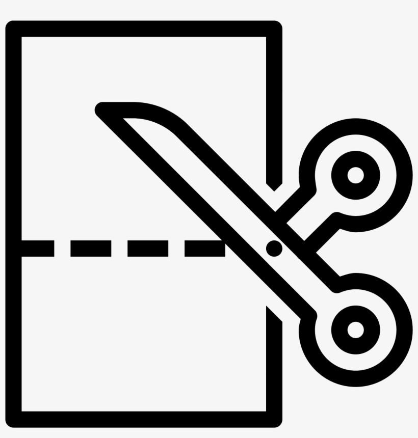 Cut Line Png Graphic Black And White Stock - Cut Paper Icon PNG Image ...