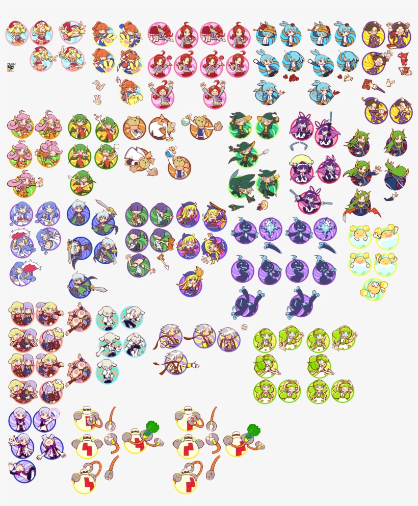 Click For Full Sized Image Character Heads - Puyo Puyo Character Select ...