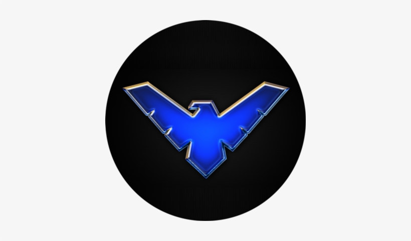 Sticker Emblem, Logo Nightwing - Nightwing Dog Tag PNG Image ...