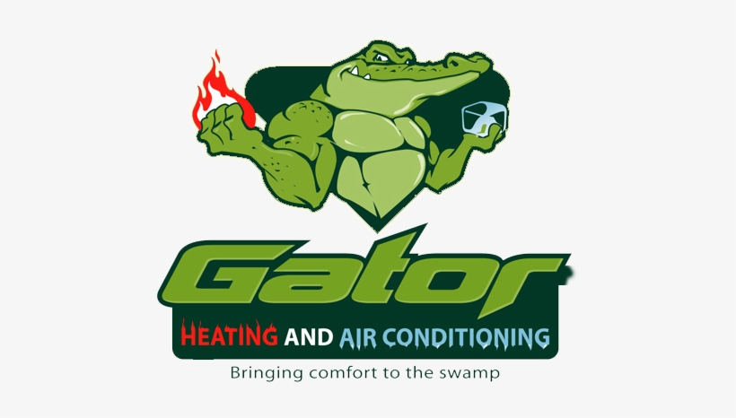 Gator Heating And Air Conditioning Service Logo - Heat PNG Image ...