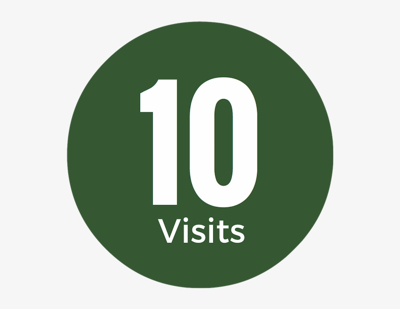 Download 10 Visits - Sign | Transparent PNG Download | SeekPNG
