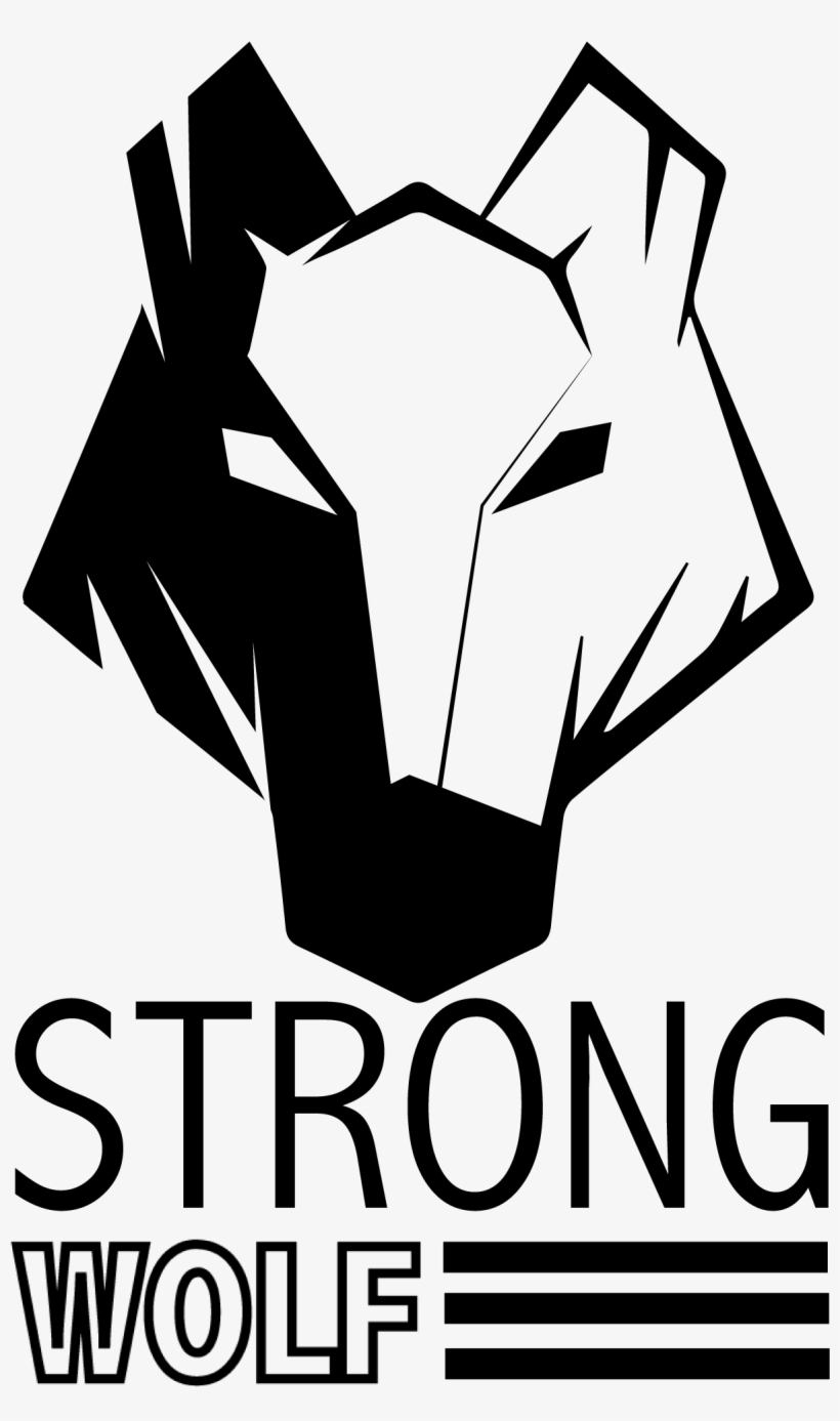 Cropped Logo Strong Wolf - Graphic Design PNG Image | Transparent PNG ...