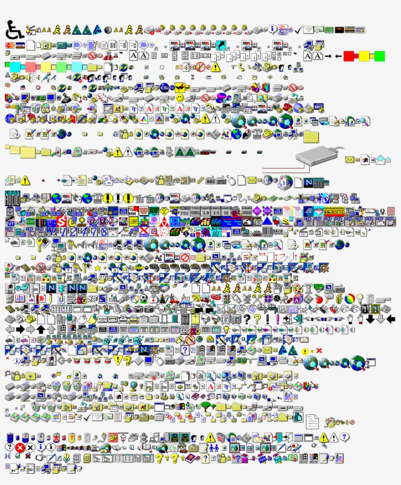 Download Windows 95 Icons Png - Windows 95 Image Icon | Transparent PNG ...