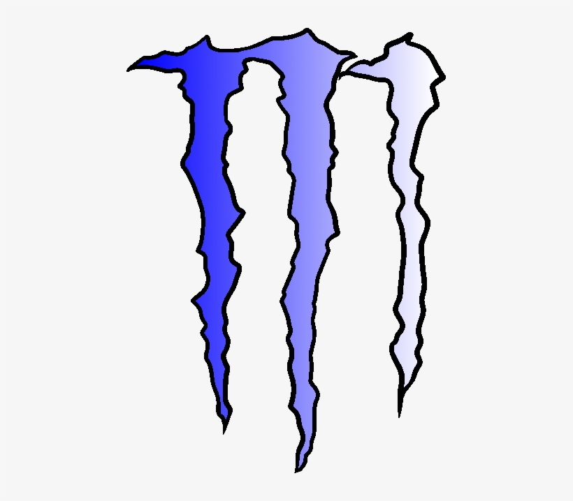 Download Blue White Monster Logo By Korn Star60291 On Clipart - Monster ...