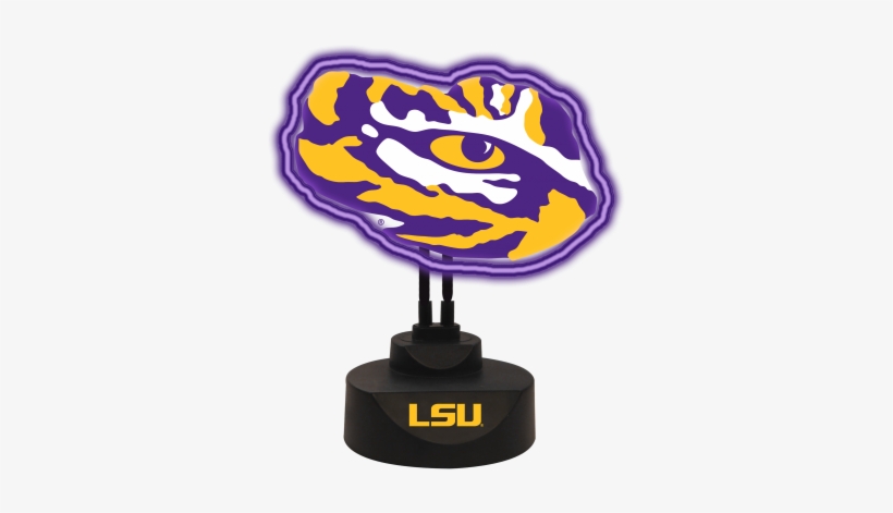 Download Lsu Tigers Team Logo Neon - Lsu Flag | Transparent PNG ...