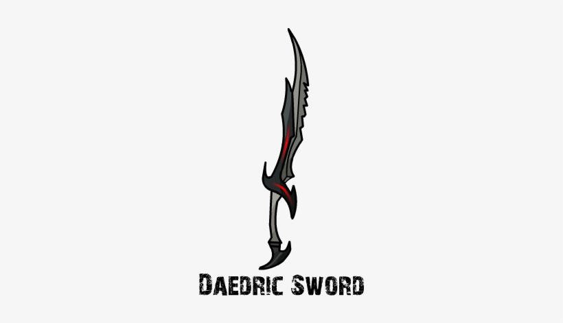 Skyrim Nexus - Skyrim Daedric Sword Drawing PNG Image | Transparent PNG ...