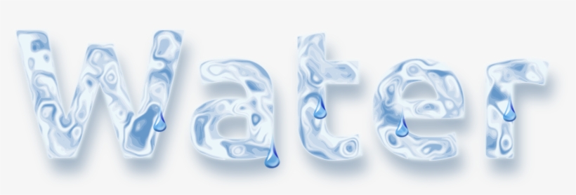 Download Water - Water Word Art Png | Transparent PNG Download | SeekPNG