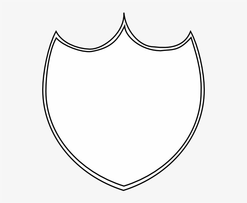 Double Shield Outline Modified Clip Art At Clker Com - Circle PNG Image ...
