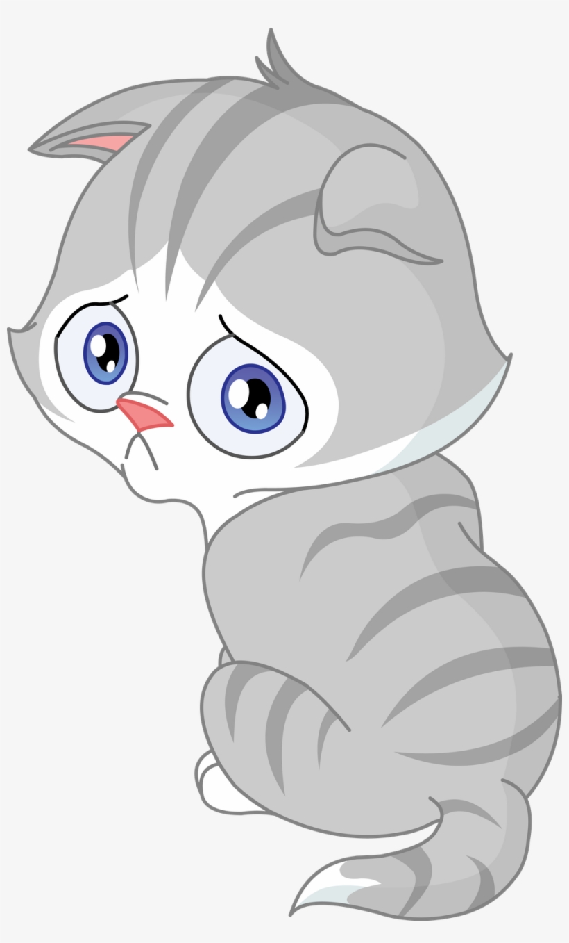 Sad Cats Images - Sad Kitten Clipart PNG Image | Transparent PNG Free ...