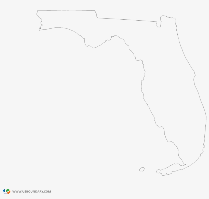 Florida Outline Map - Drawing PNG Image | Transparent PNG Free Download ...