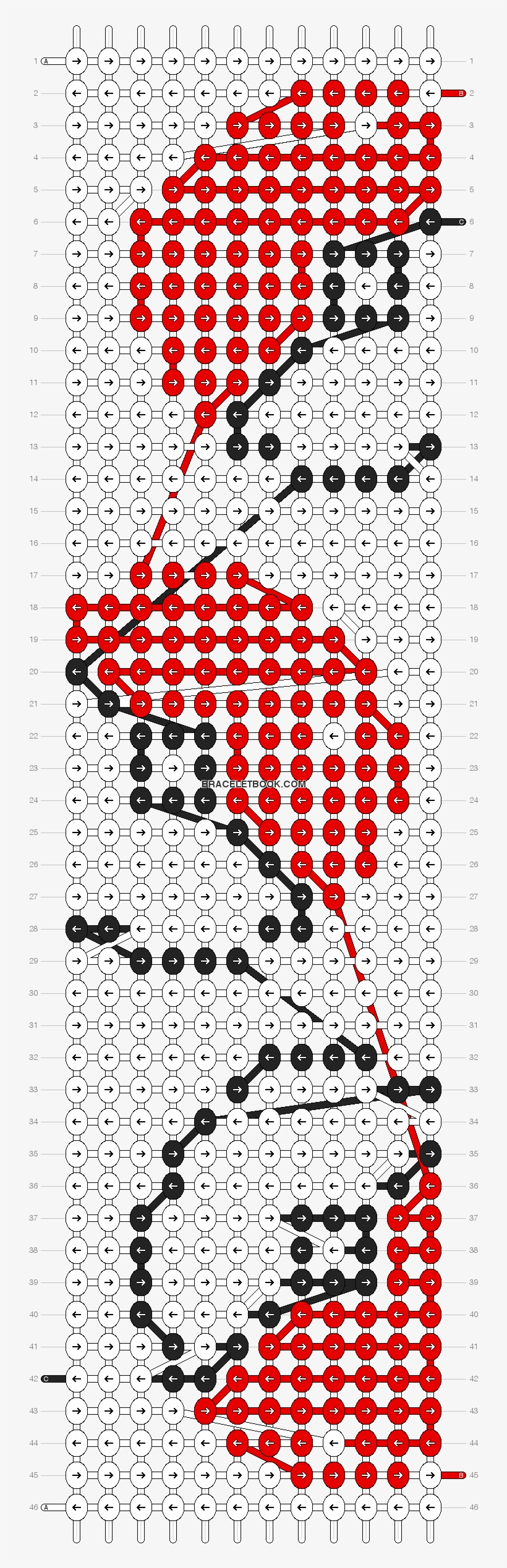 Pokemon Pokeball Friendship Bracelet Pattern Number - Friendship ...