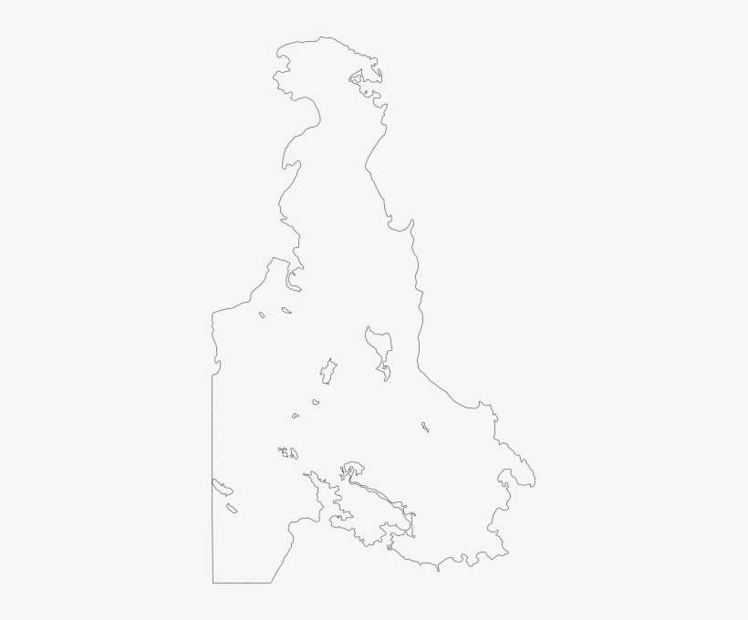 Outline Map Of Victoria, Bc, Canada / Saanich Peninsula - Outline Map ...