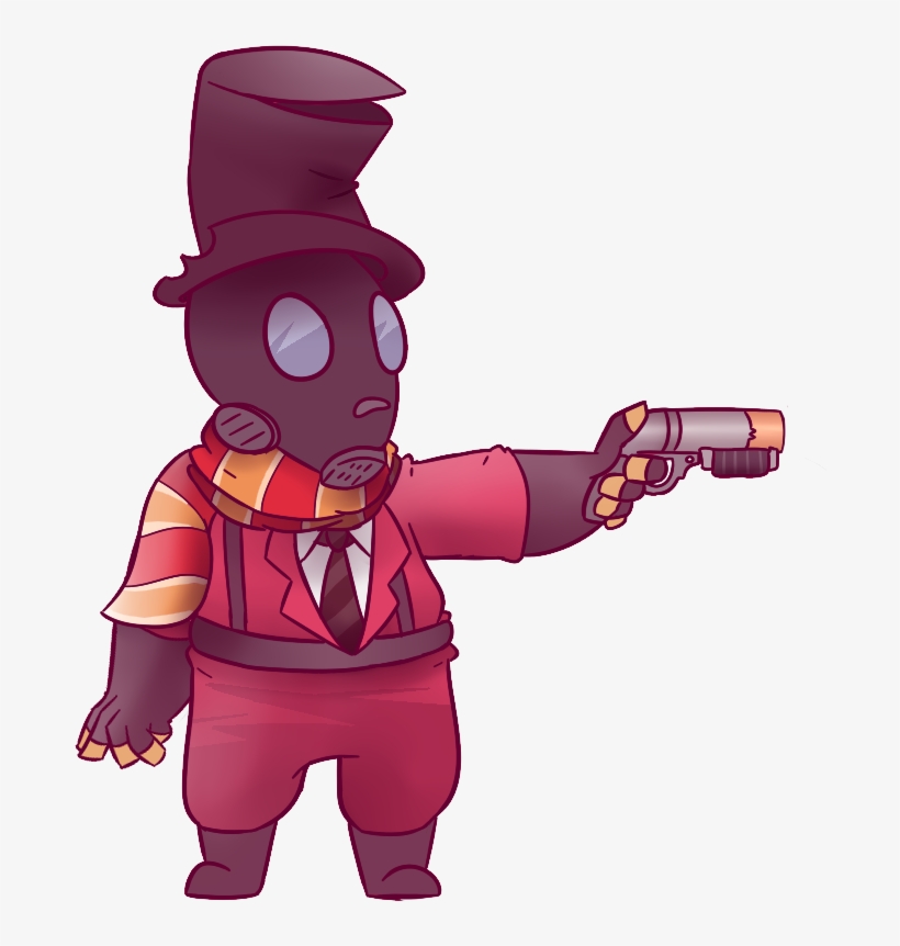 Dapper By Runingfromlions On - Tf2 Pyro Art PNG Image | Transparent PNG ...