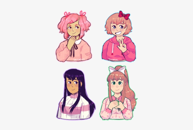 Doki Doki - Doki Doki Literature Club! PNG Image | Transparent PNG Free ...