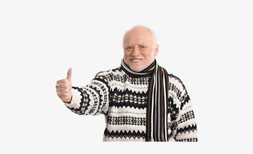 Download Ds41kcm - Hide The Pain Harold Sweater | Transparent PNG ...