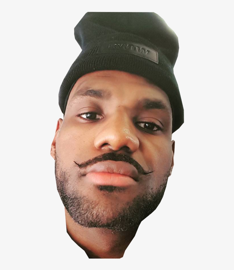 Lebron James Mustache - Lebron James With Mustache PNG Image ...