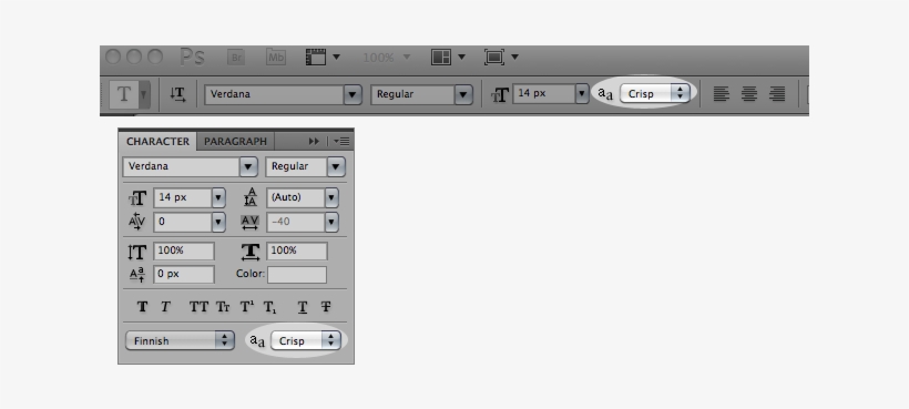Anti-aliasing Options - Photoshop Text Blurry Side PNG Image ...