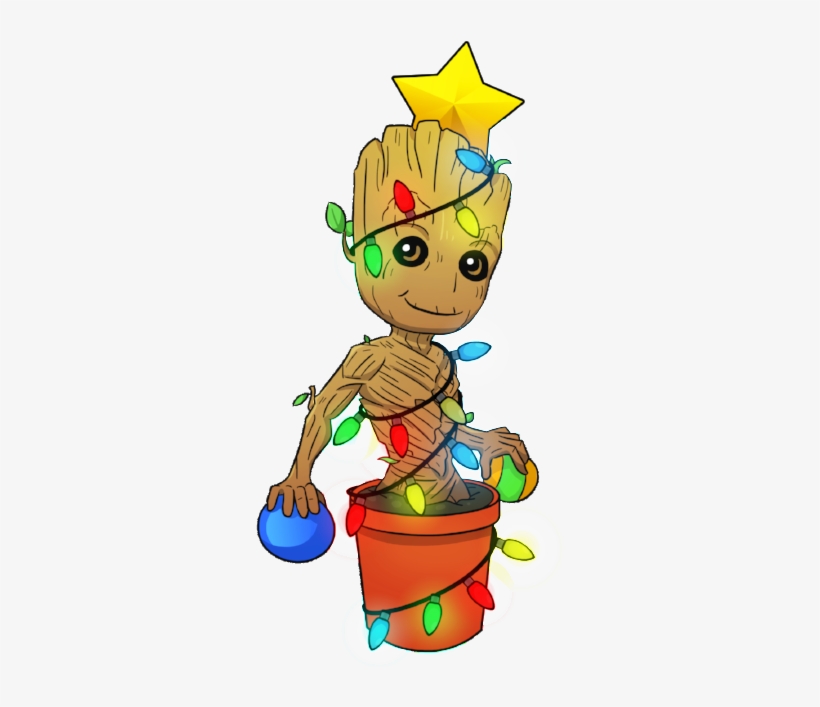 Download Guardians Of The Galaxy Baby Groot Christmas Tree Cute - Groot ...