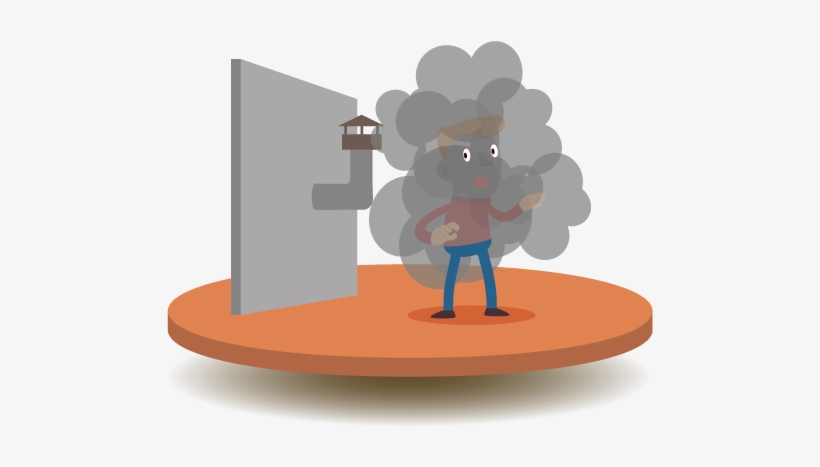 Efectos Secundarios Por La Acción Del Humo - Cartoon PNG Image ...