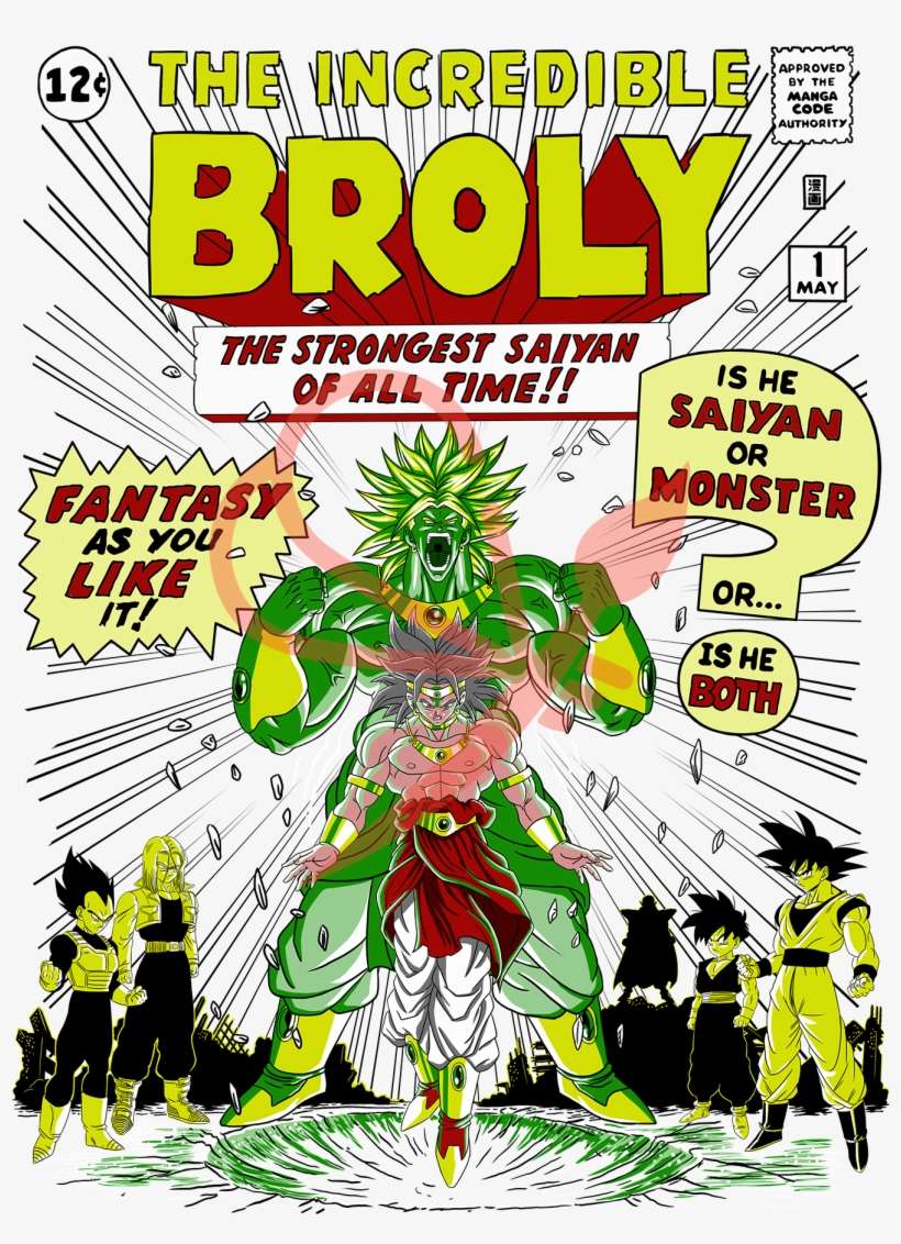 The Incredible Broly - Marvel Comics Paintings On Canvas Art - Marvel ...