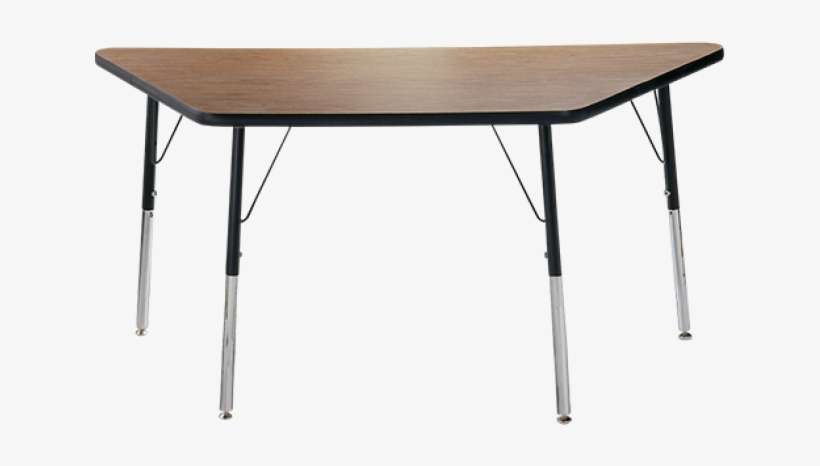Trapezoid - Classroom Select T-mold Adjustable Height Table, Trapezoid, PNG Image | Transparent ...
