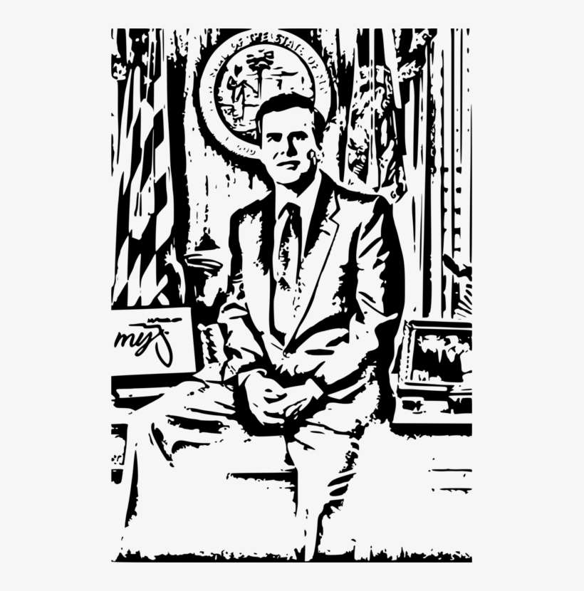 Jeb Bush Computer Icons Black And White Photocopier - Metal Round ...