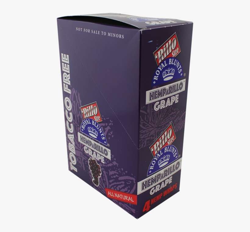Royal Blunts Rillo Size Hemp Wraps Grape Flavor - Blunt PNG Image ...