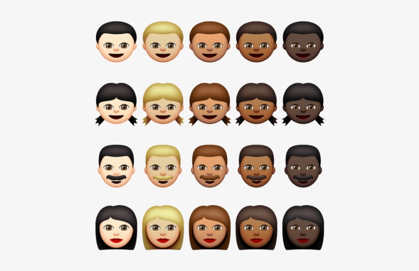 Download Apple Embraces Diversity With Ios8 - Dark Skin Girl Emoji ...
