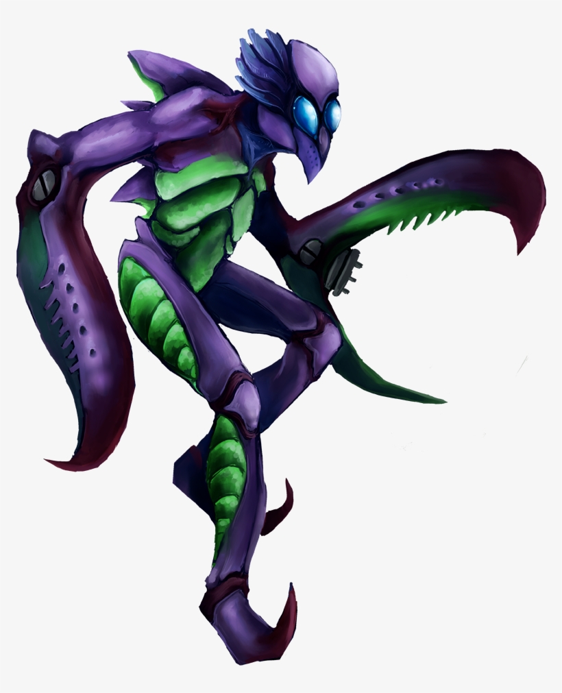 Ins Zebesian Mf - Metroid Zebesian Space Pirate PNG Image | Transparent ...