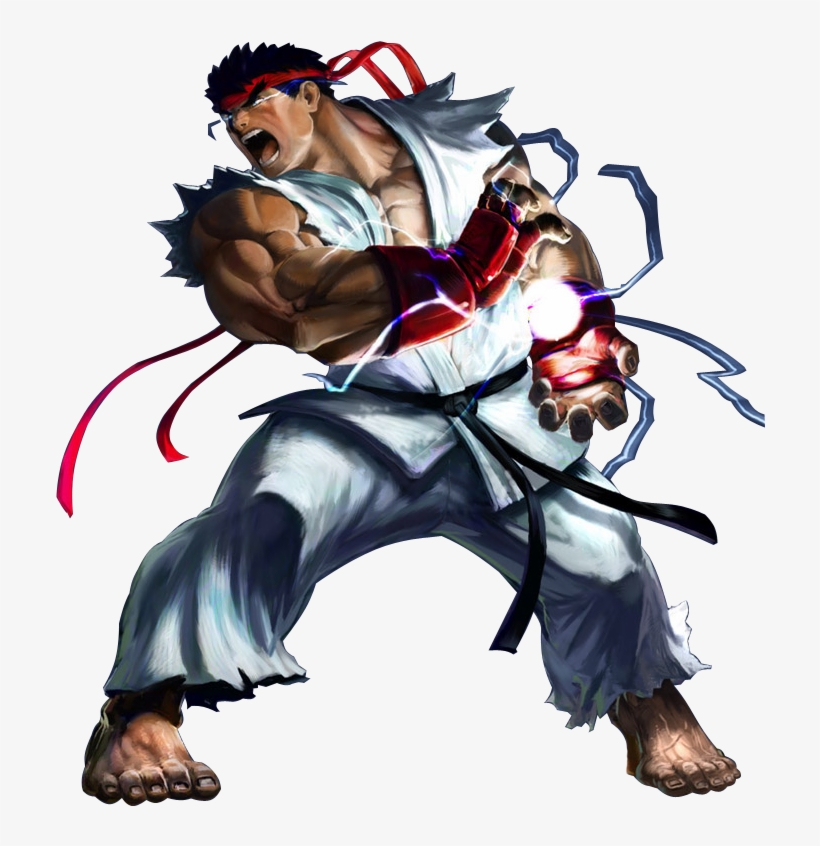 8017 Render Ryu - Ps3 Marvel Vs Capcom 2 Tournament Stick PNG Image ...