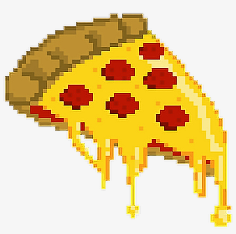 Pizza Pixel Pixels Pixeles Tumblr Food Melting Derretid - Pizza Pixel ...